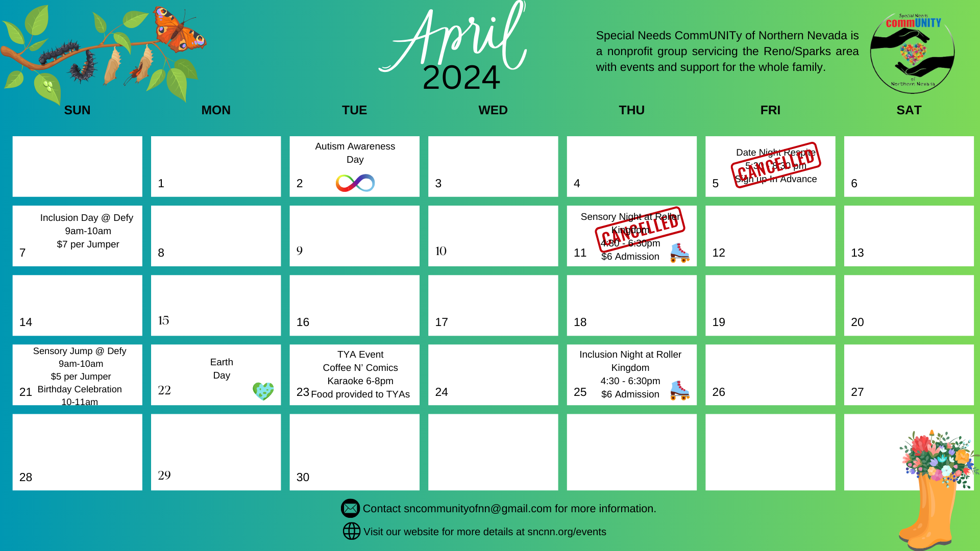 Events – Special Needs CommUNITY of Northern Nevada